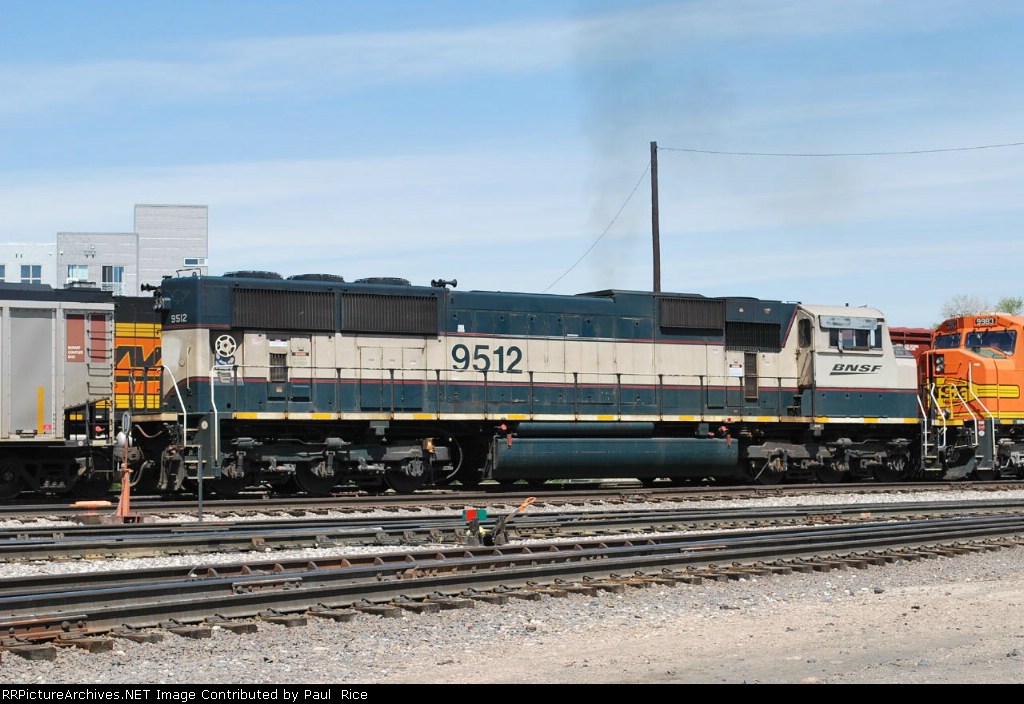 BNSF 9512 Helper On South Bmund Coal Train